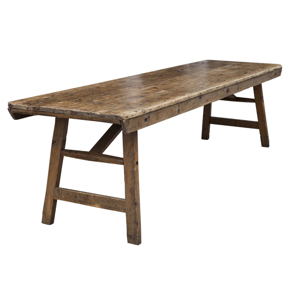 Primitive Farm / Work Tables at 1stDibs
