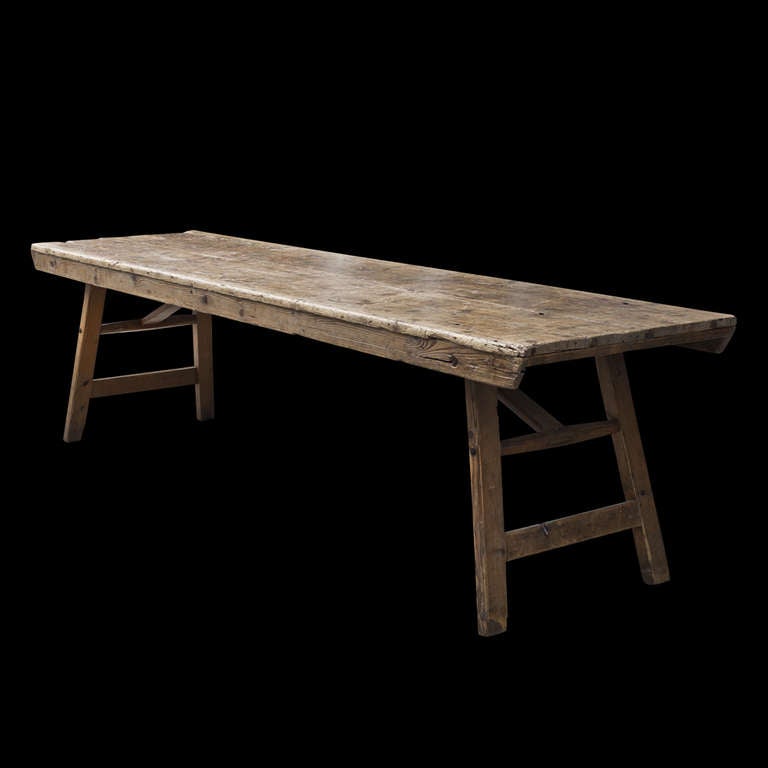 Primitive Farm / Work Tables at 1stDibs