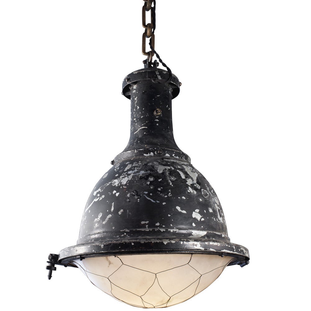 Industrial Factory Light at 1stDibs