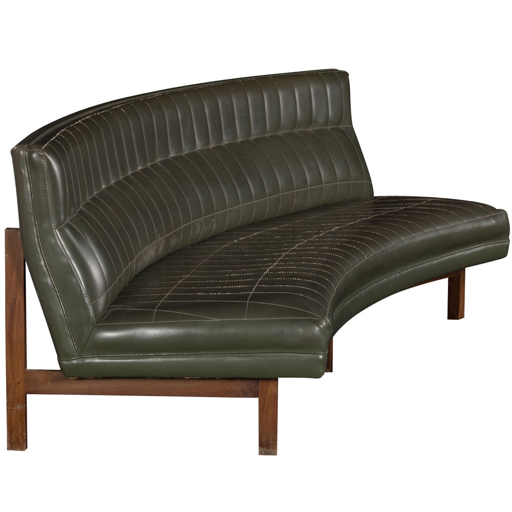 Curved Form Modern Sofa at 1stDibs