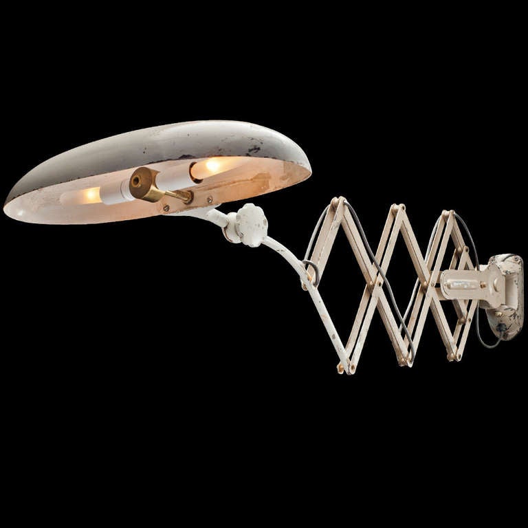 Large Industrial Scissor Light at 1stDibs