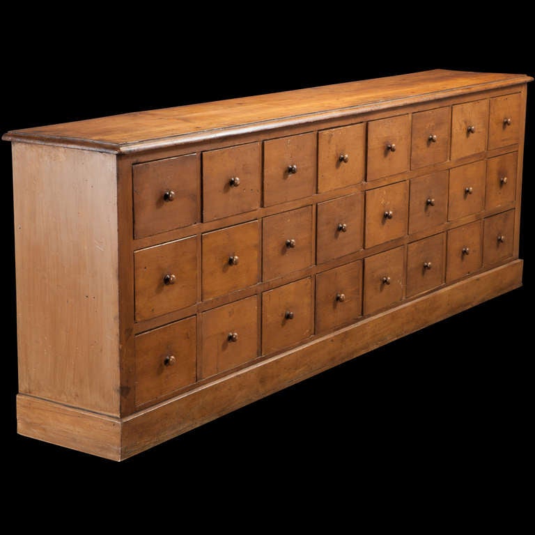 Large Bank of Drawers at 1stDibs | bank of drawers