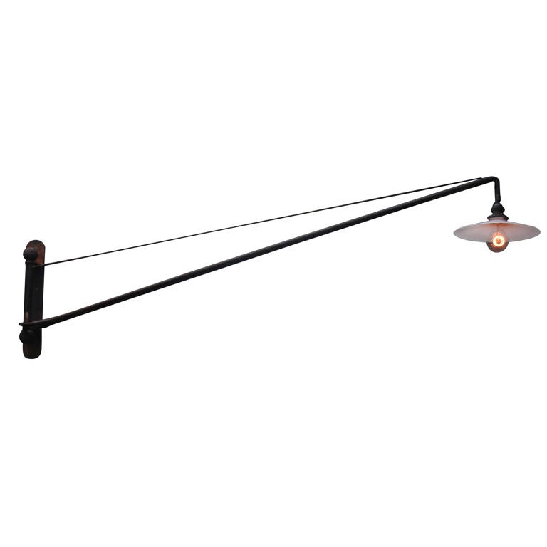Wall Mounted Iron Extension Arm Light at 1stDibs