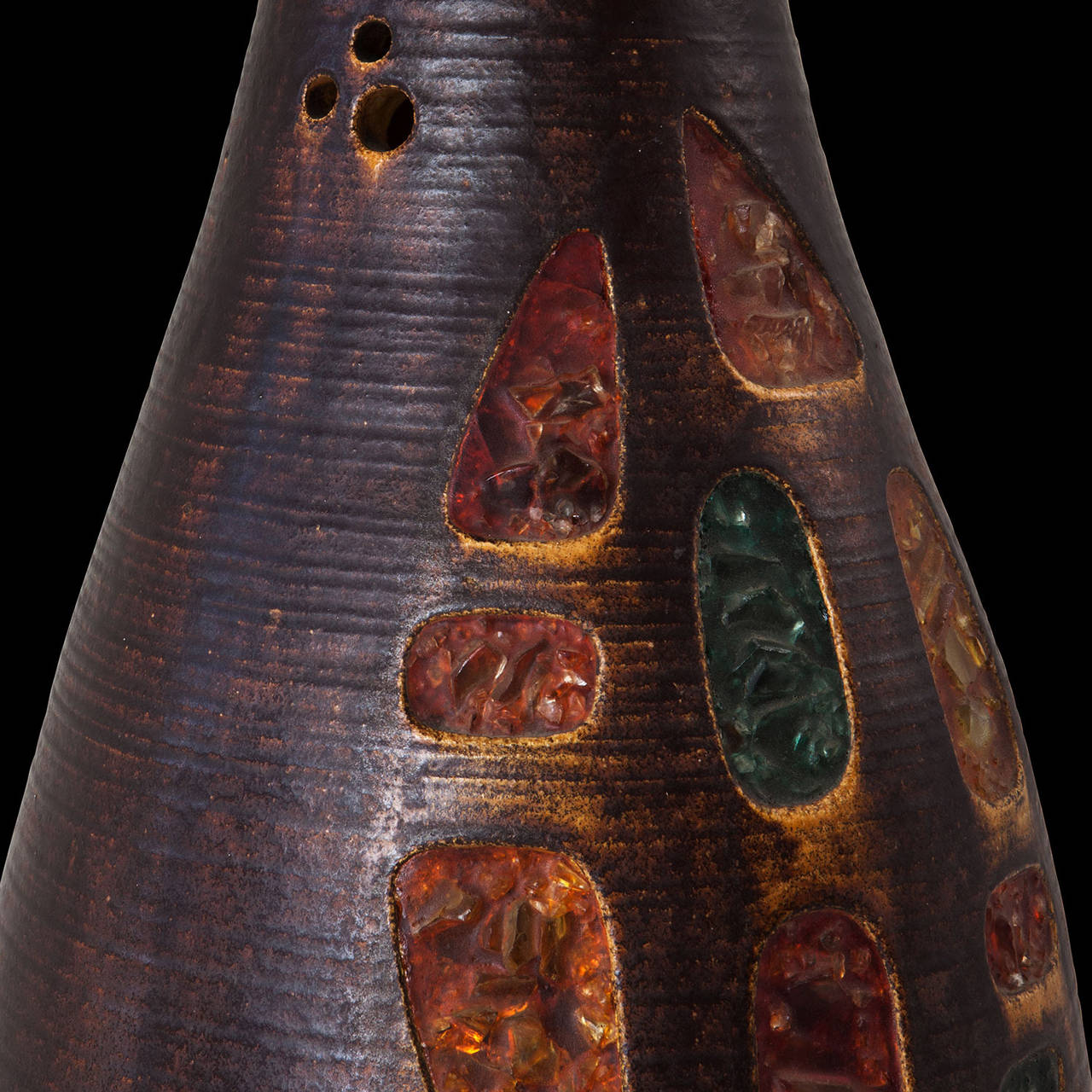 Accolay Ceramic Lamp with Tall Shade at 1stDibs