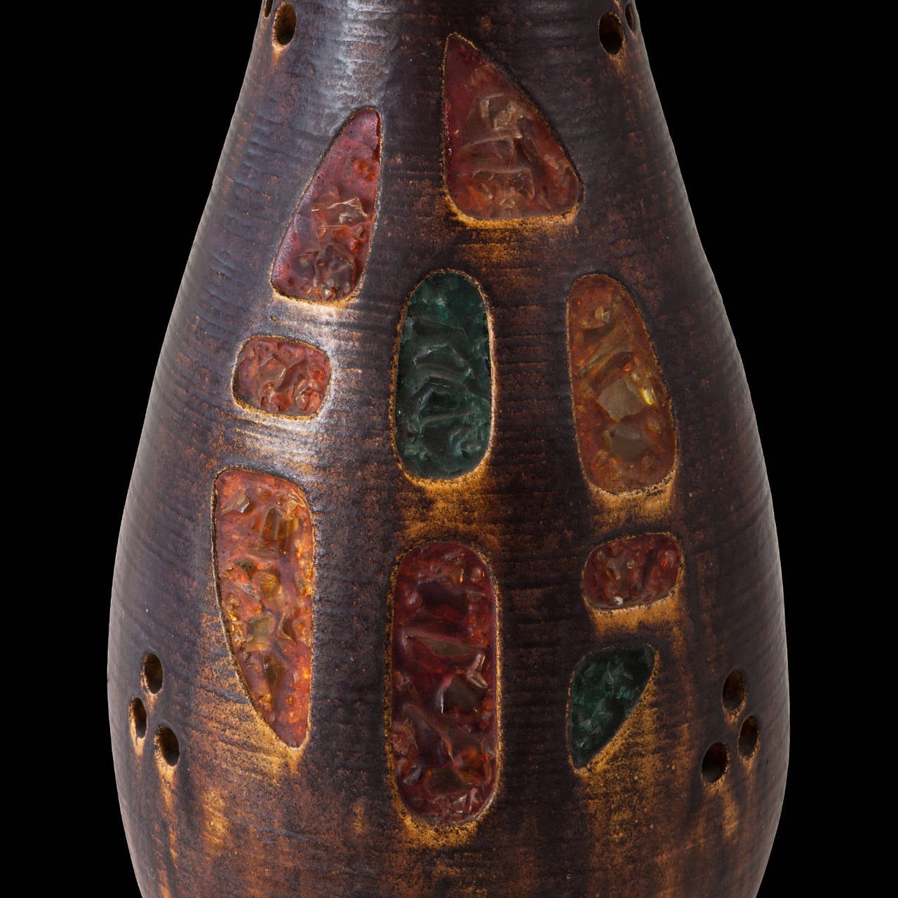 Accolay Ceramic Lamp with Tall Shade at 1stDibs