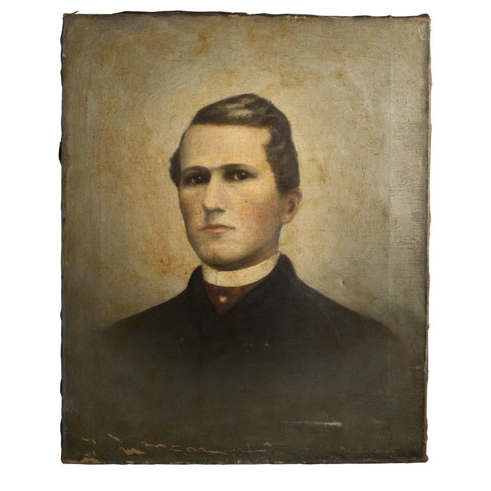 Radiant Portrait of a Handsome Clergyman at 1stDibs