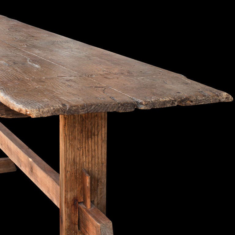 Extra Long Trestle Table at 1stDibs