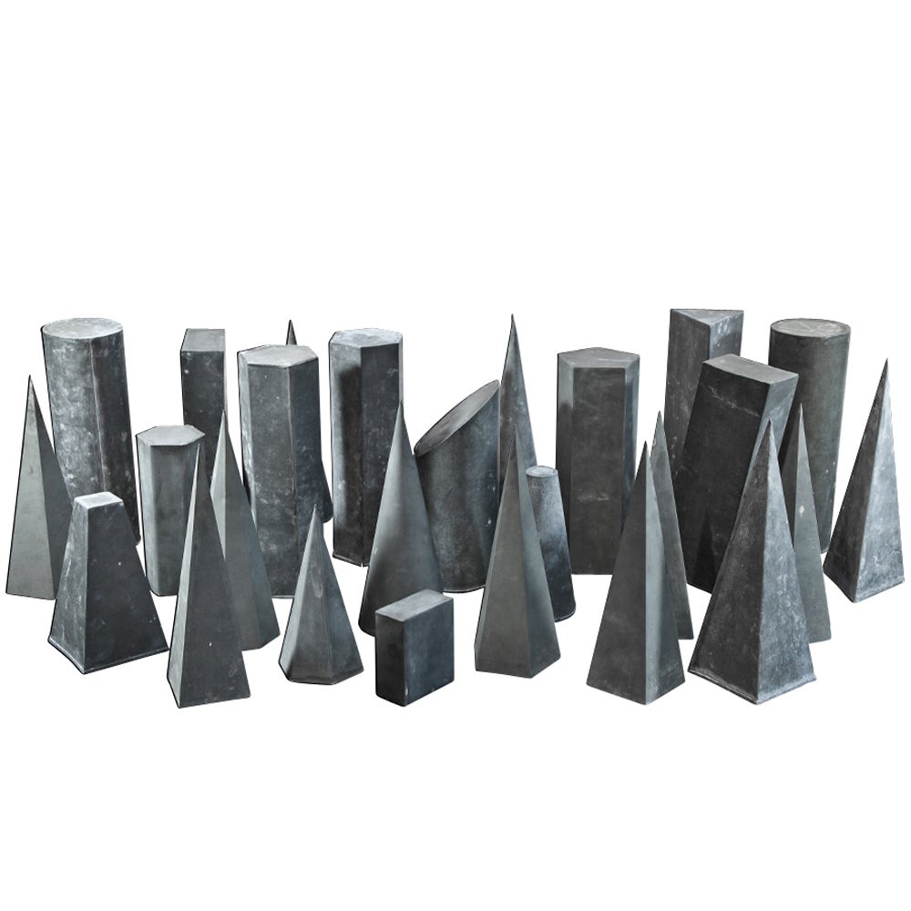 Academic Zinc Geometric Forms at 1stDibs