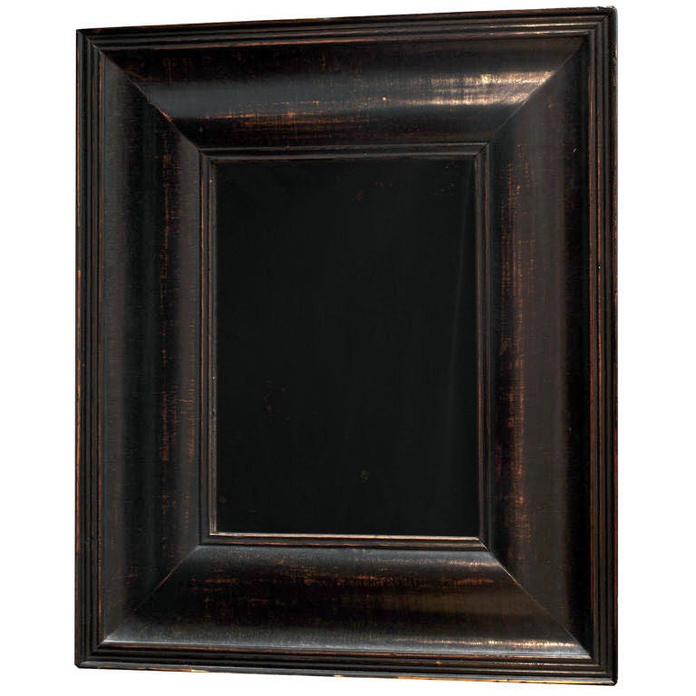 19th Century Mahogany Mirror with Broad Frame at 1stDibs
