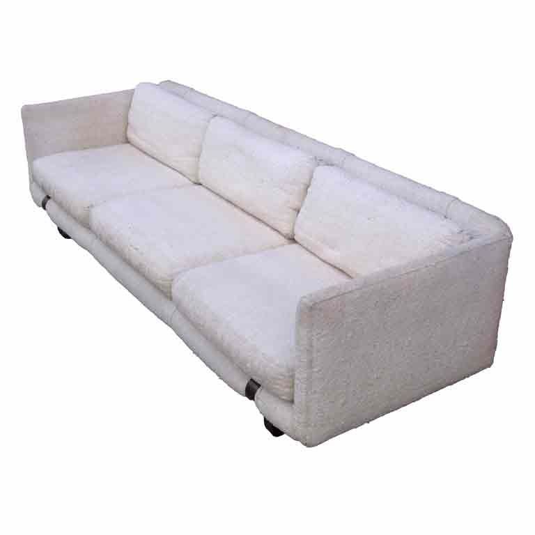 Mid-Century Modern Tuxedo Sofa at 1stDibs