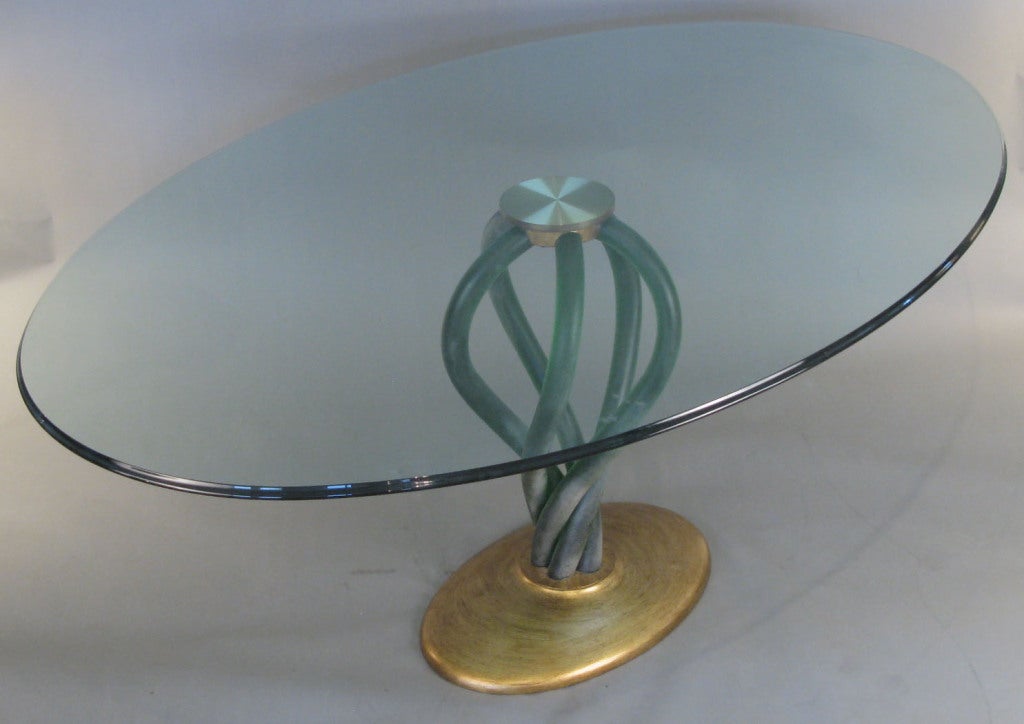 Stunning 'Bolscioi' Italian Murano Glass Dining Table at 1stDibs