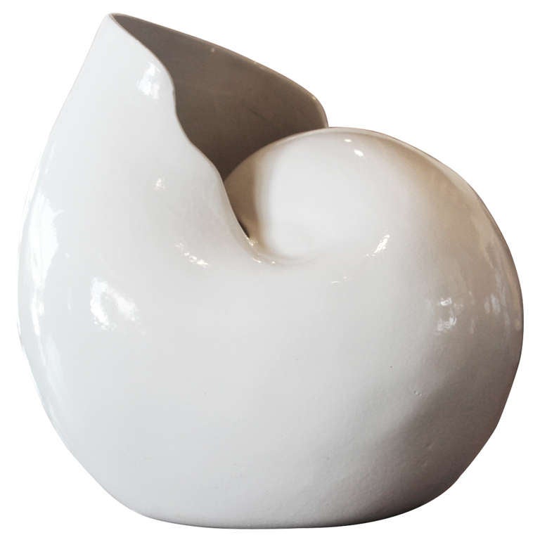 Large Ceramic Shell at 1stDibs