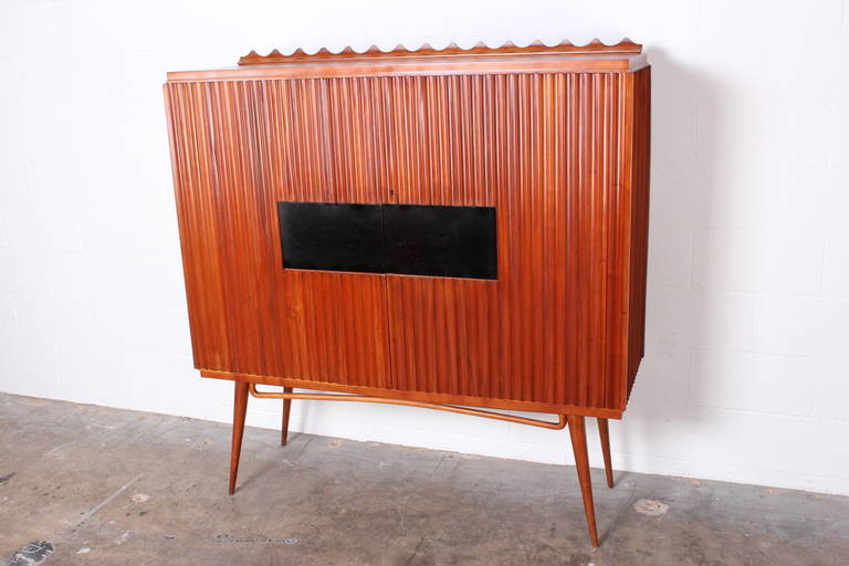 Italian Scalloped Cabinet For Sale at 1stDibs
