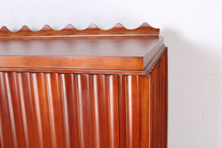 Italian Scalloped Cabinet For Sale at 1stDibs