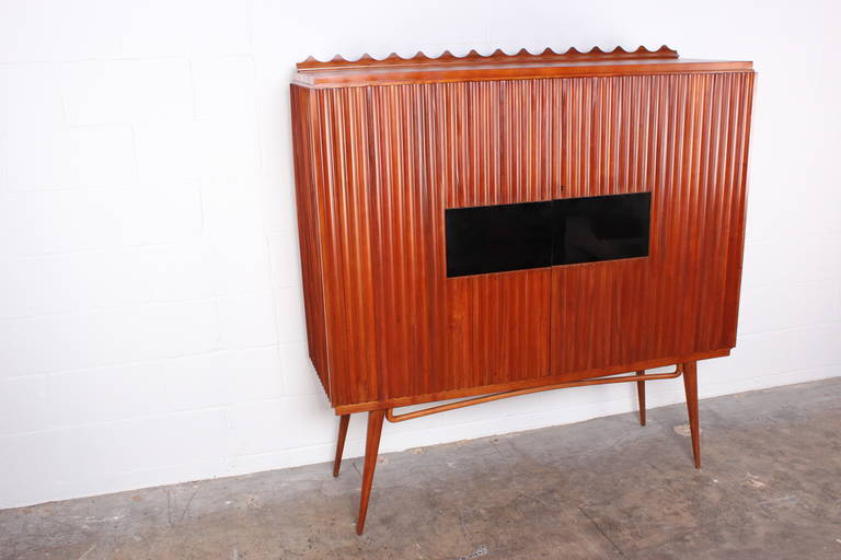 Italian Scalloped Cabinet For Sale at 1stDibs