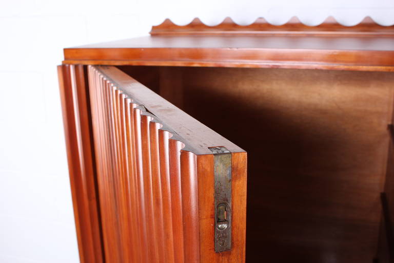 Italian Scalloped Cabinet For Sale at 1stDibs