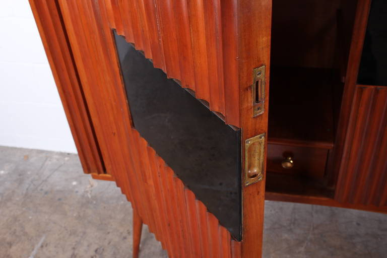 Italian Scalloped Cabinet For Sale at 1stDibs