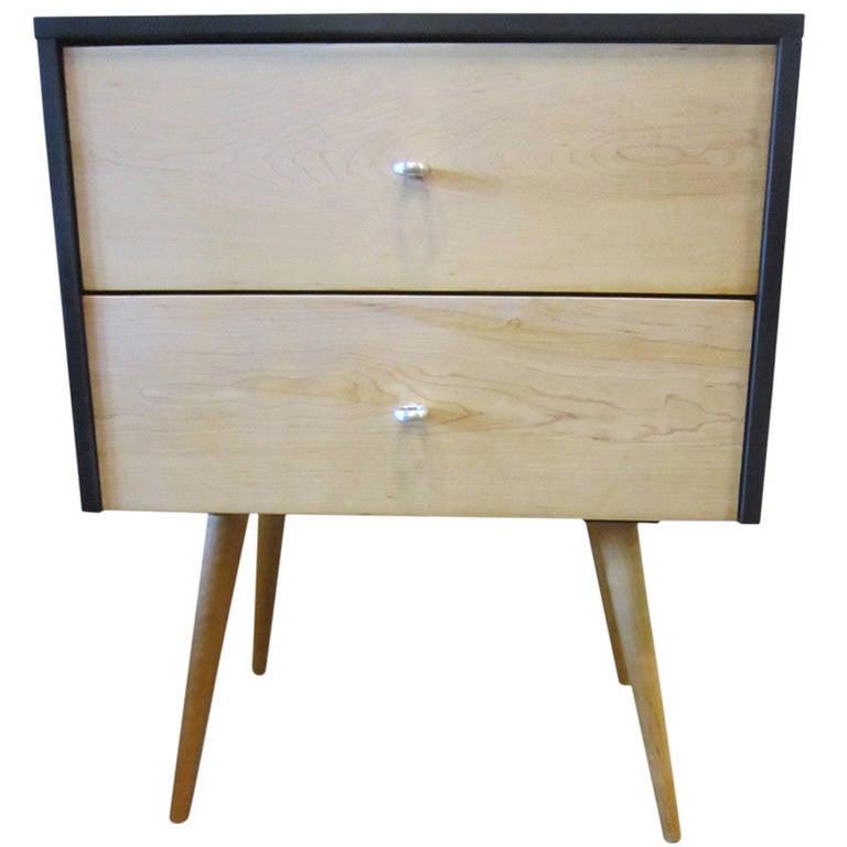 Two-Drawer Paul McCobb Night Stand For Sale at 1stDibs