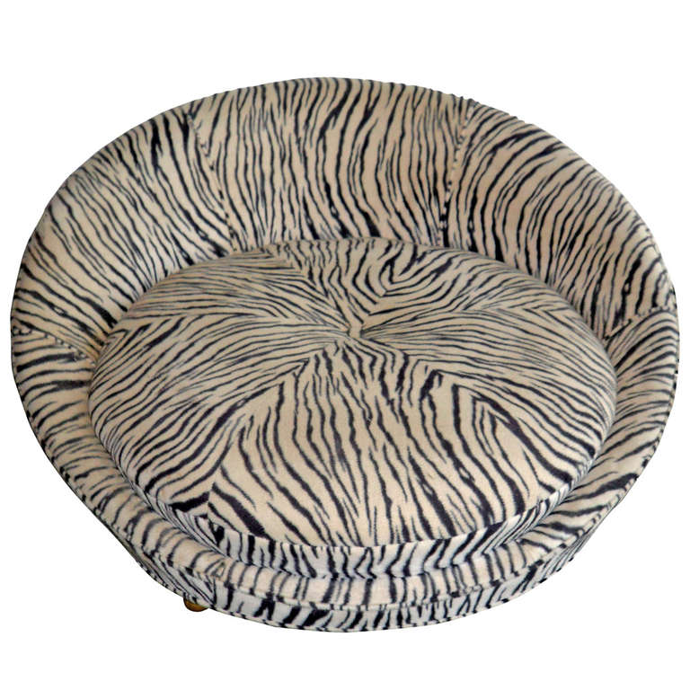 Huge Round Love Chair at 1stDibs