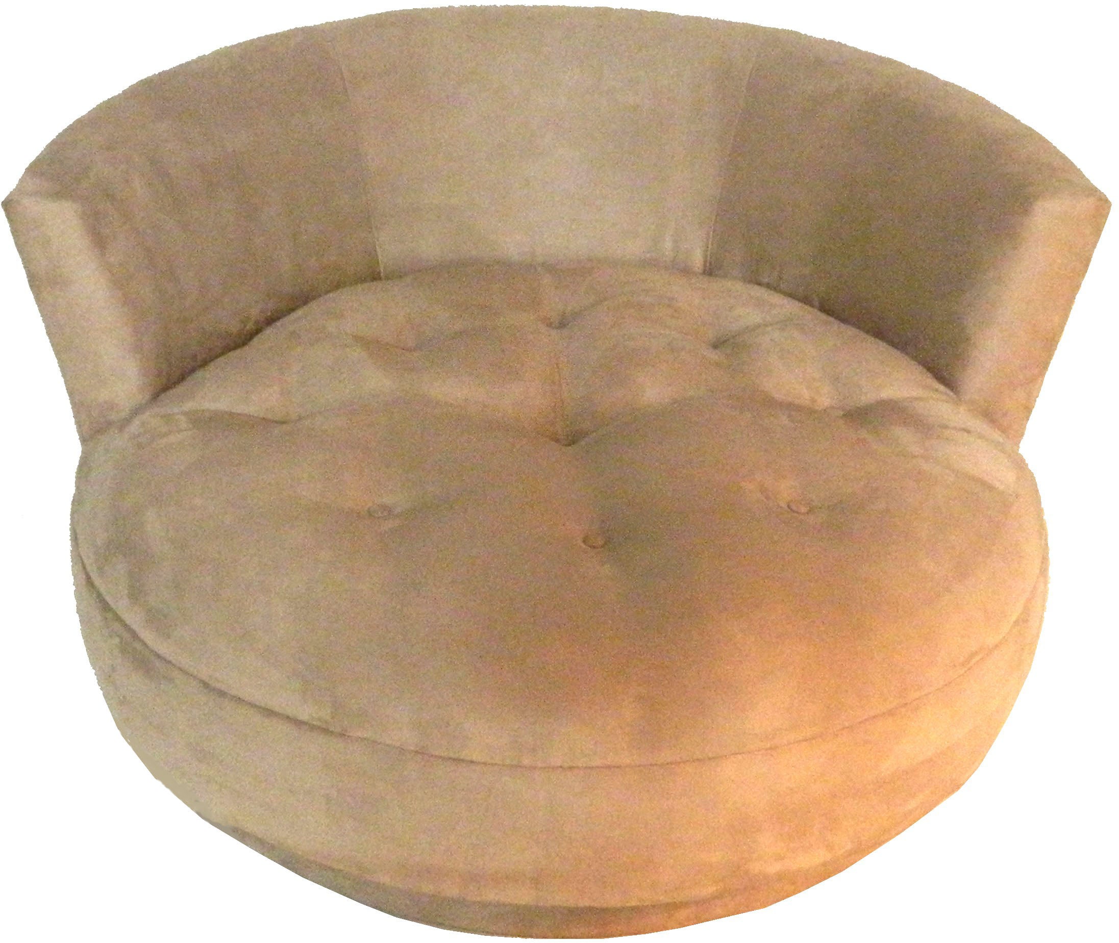 Huge Italian Round Lounge Chair at 1stDibs