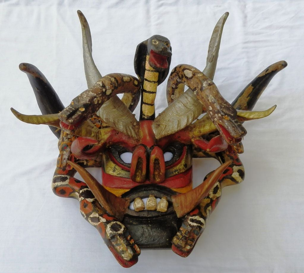 Mexican Devil Dance Mask For Sale at 1stDibs