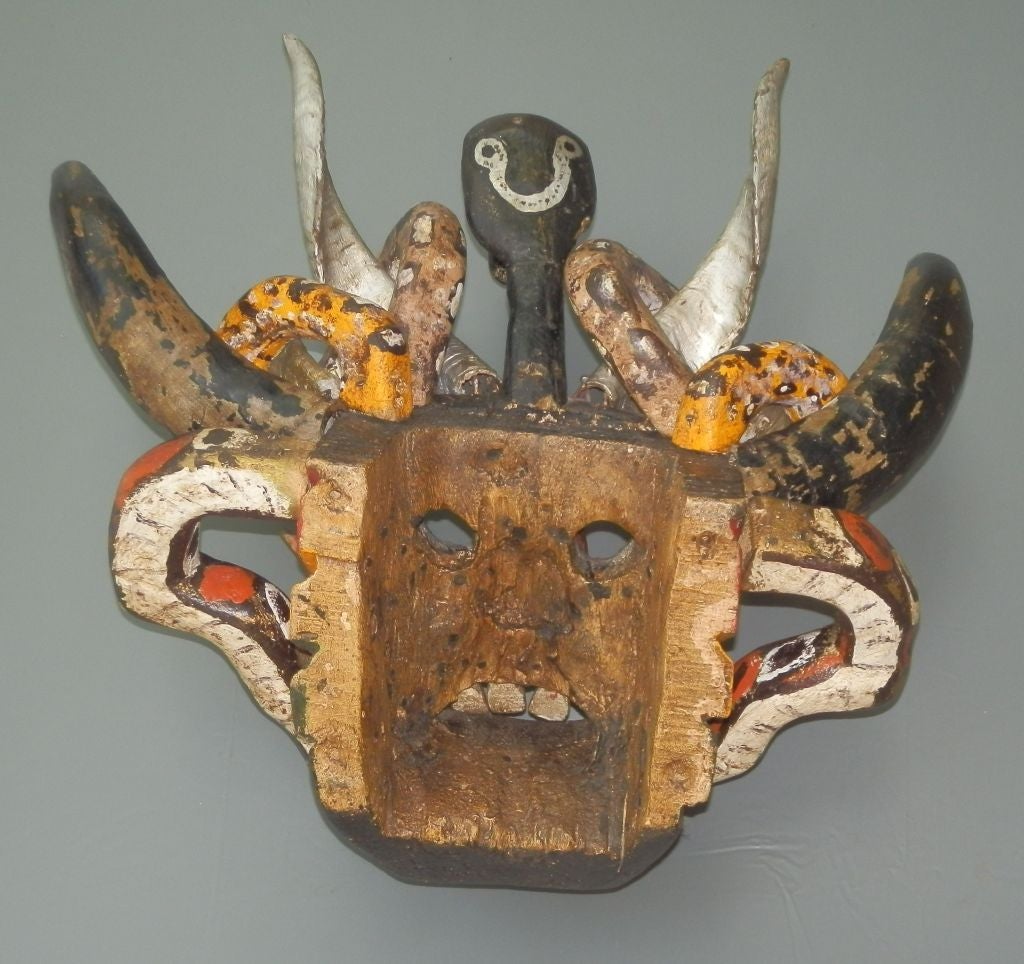 Mexican Devil Dance Mask For Sale at 1stDibs