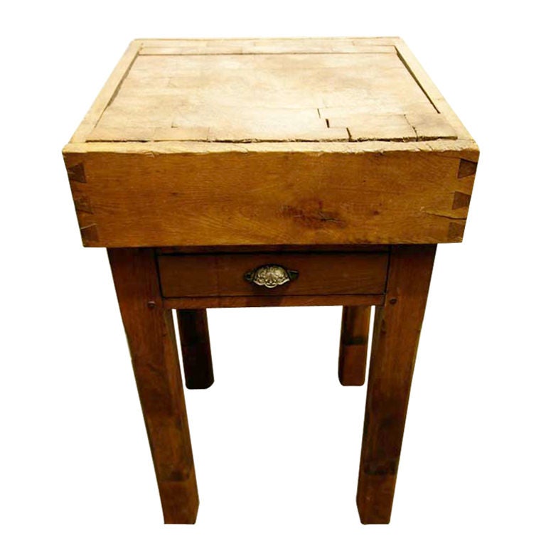 Small Butcher Block at 1stDibs