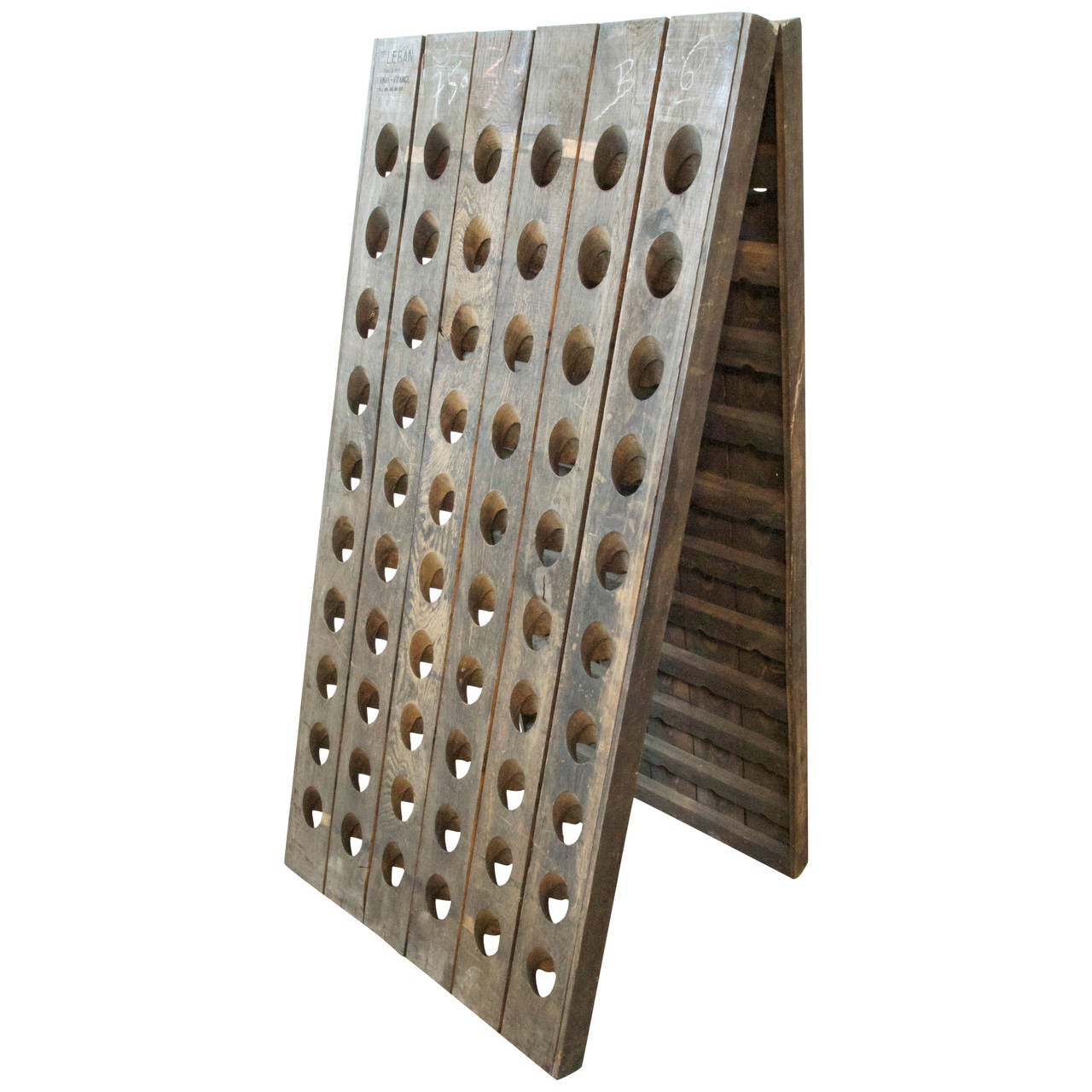 Antique French Champage Riddling Rack at 1stDibs