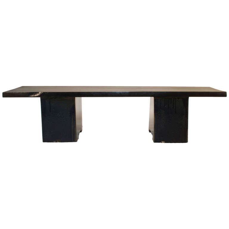 Dark Blue Bench at 1stDibs