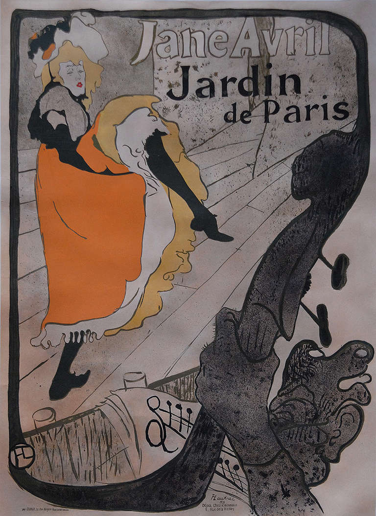 Henri De Toulouse-Lautrec, Jane Avril 1893 at 1stDibs | jane avril ...