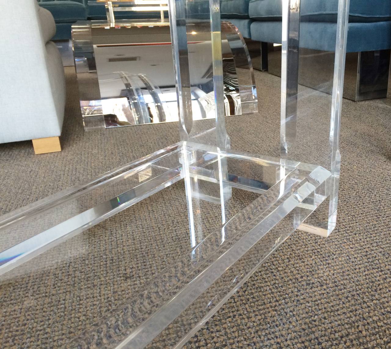 Beautiful Lucite Display Cabinet, circa 1970s at 1stDibs