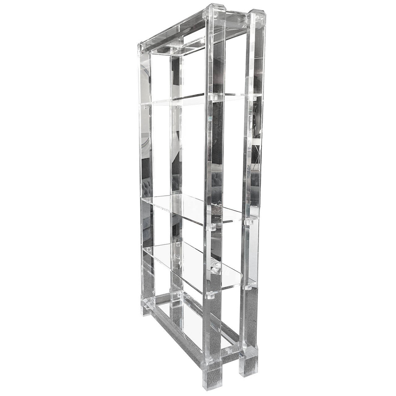 Beautiful Lucite Display Cabinet, circa 1970s at 1stDibs