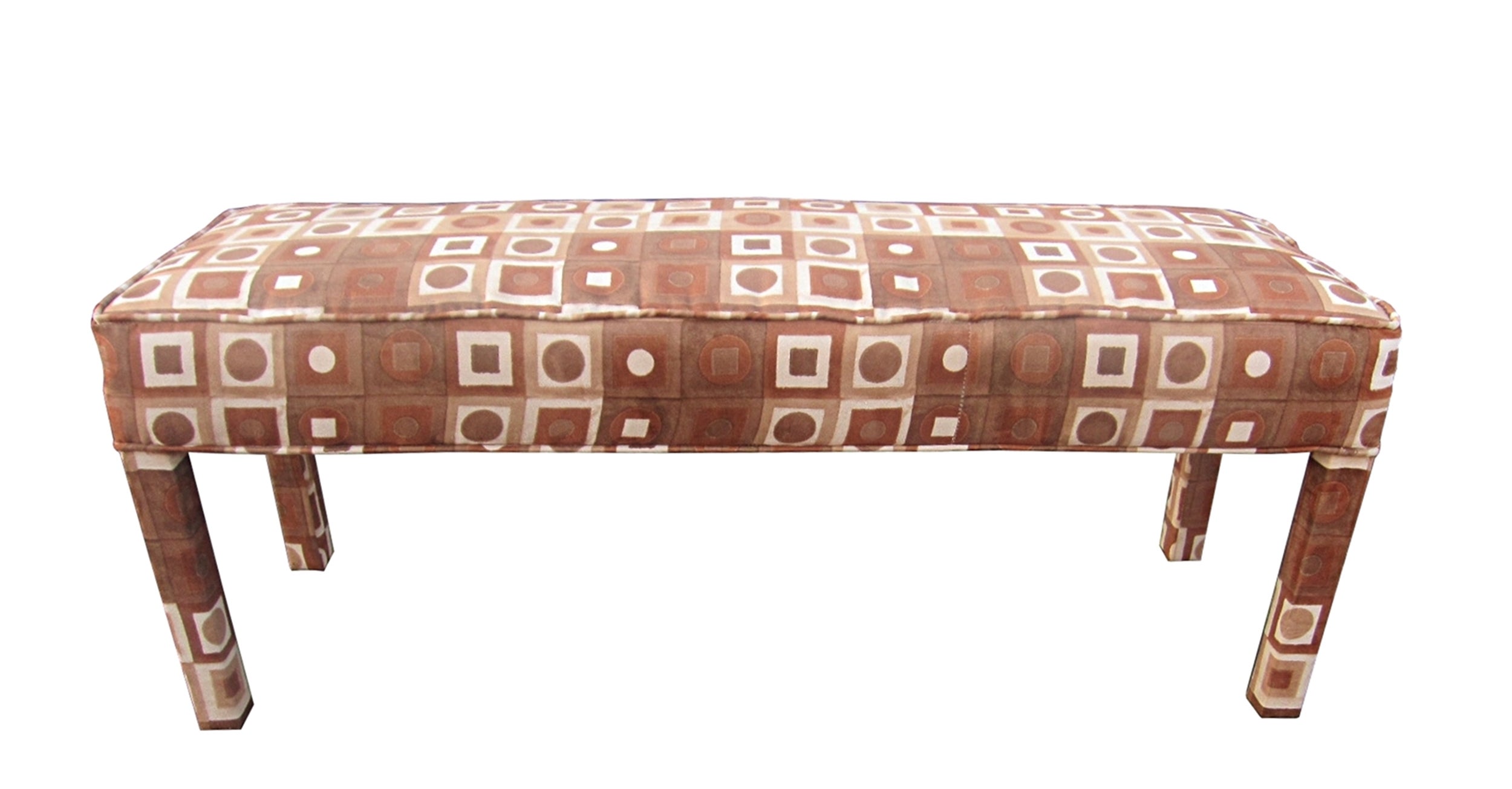 Parson Style Upholstered Bench by Milo Baughman at 1stDibs