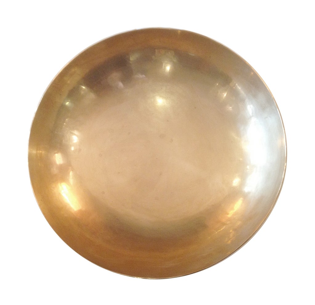 Large Hand Hammered Brass Bowl From British Hong Kong at 1stDibs ...