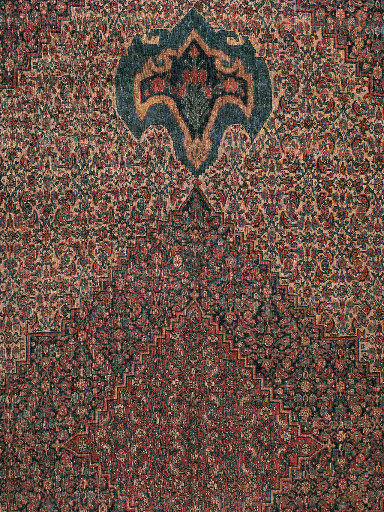 Antique Persian Bidjar Rug For Sale at 1stDibs | antique bidjar rug