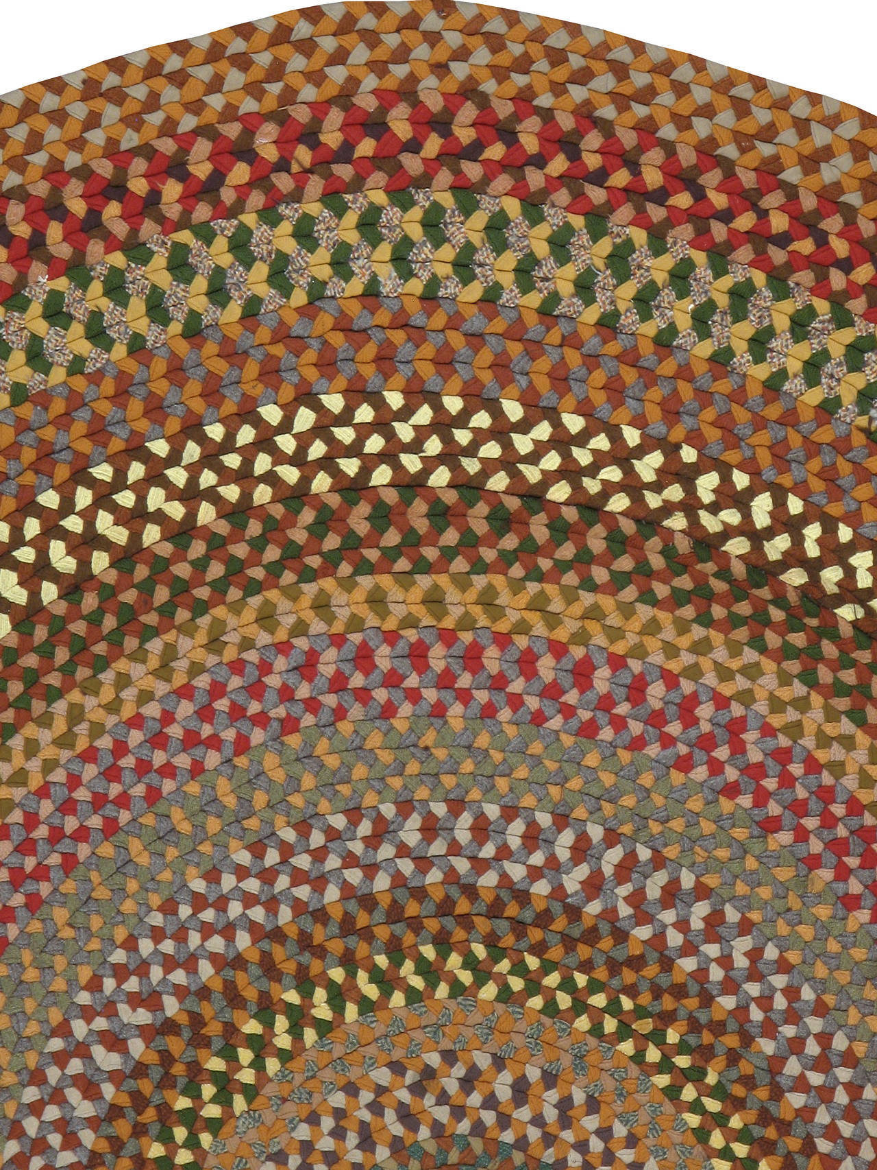 Vintage American Braid Rug For Sale at 1stDibs | flechtteppich oval ...