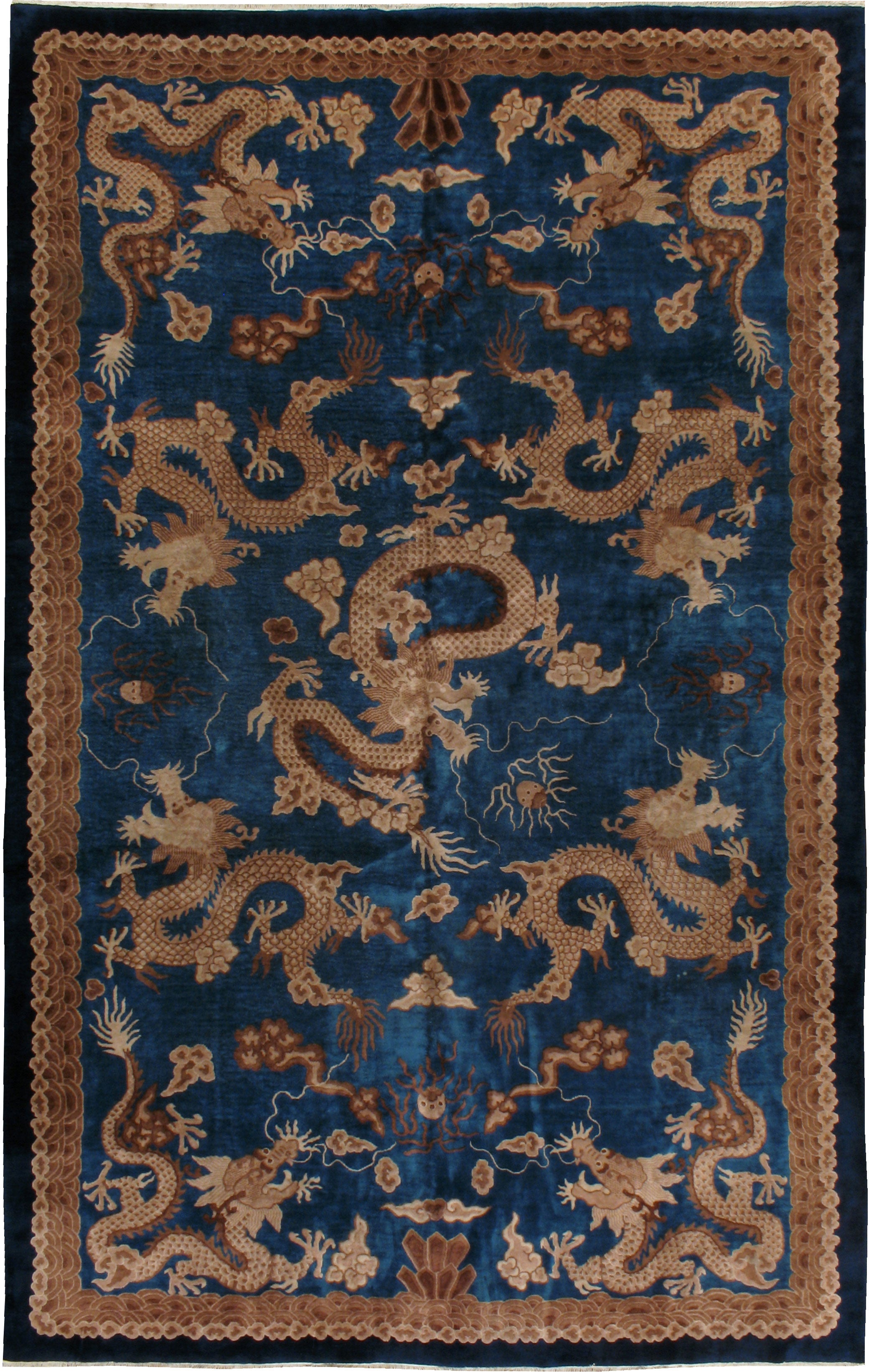 Antique Chinese Dragon Rug at 1stDibs | chinese dragon rugs, dragon ...