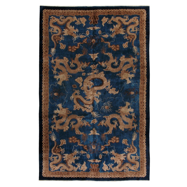 Antique Chinese Dragon Rug at 1stDibs | chinese dragon rugs, dragon ...