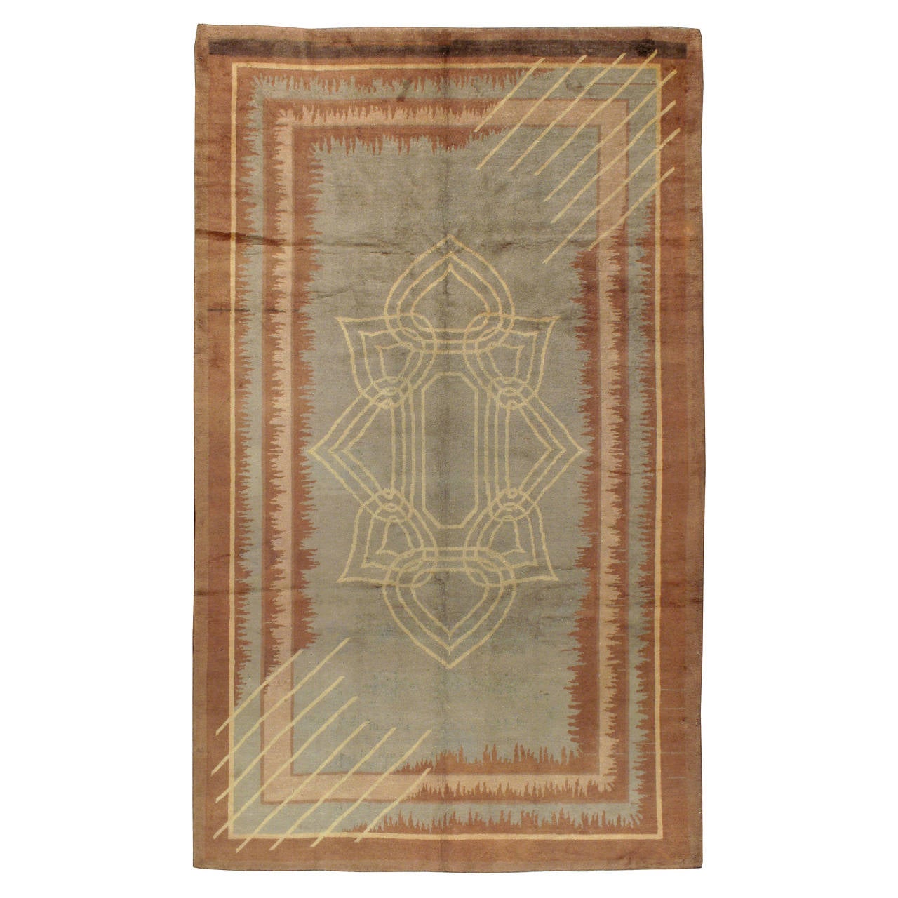 Antique European Art Deco Rug For Sale at 1stdibs