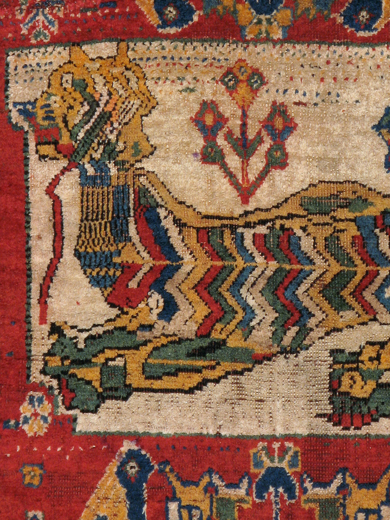 Antique Persian Pictorial Gabbeh Rug at 1stDibs