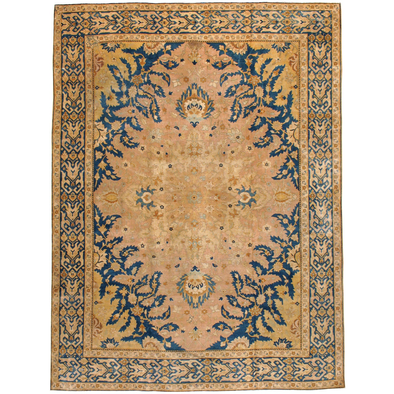 Fine Tabriz Rug at 1stDibs