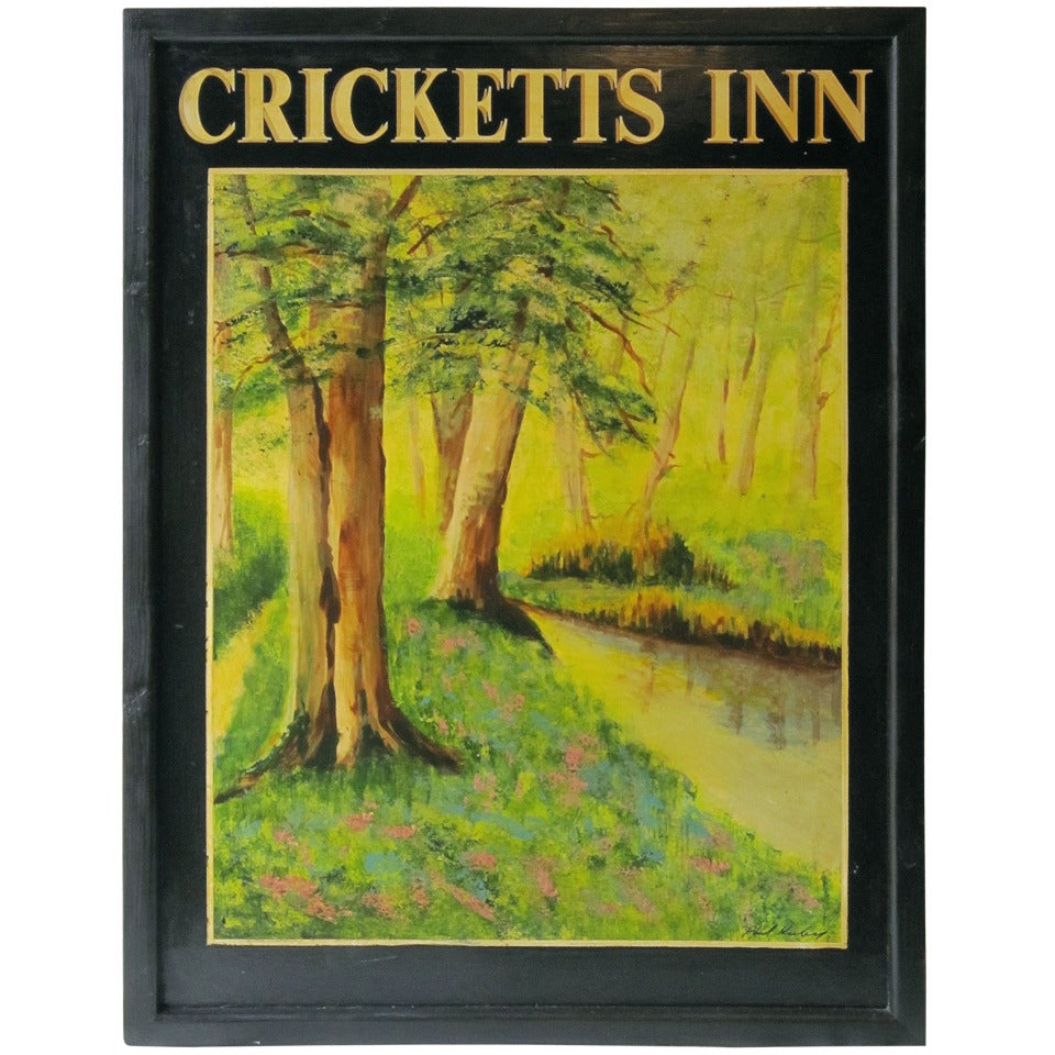 English Pub Sign - Cricketts Inn at 1stDibs | cricketts inn photos