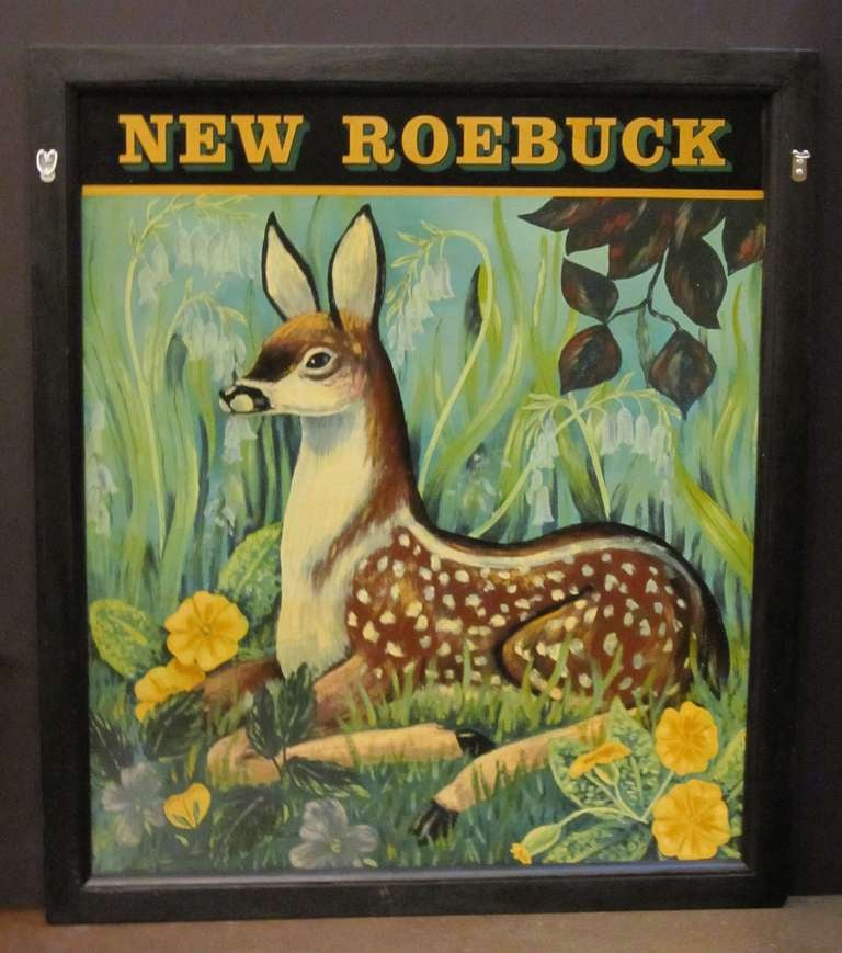 English Pub Sign - New Roebuck at 1stDibs