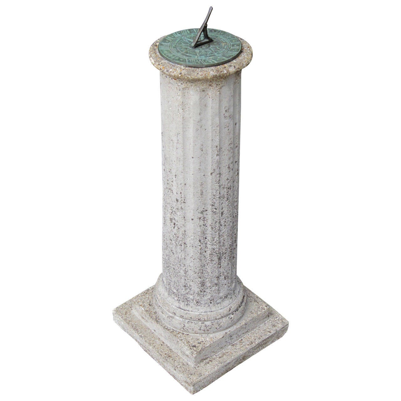 English Garden Column Sun Dial at 1stDibs
