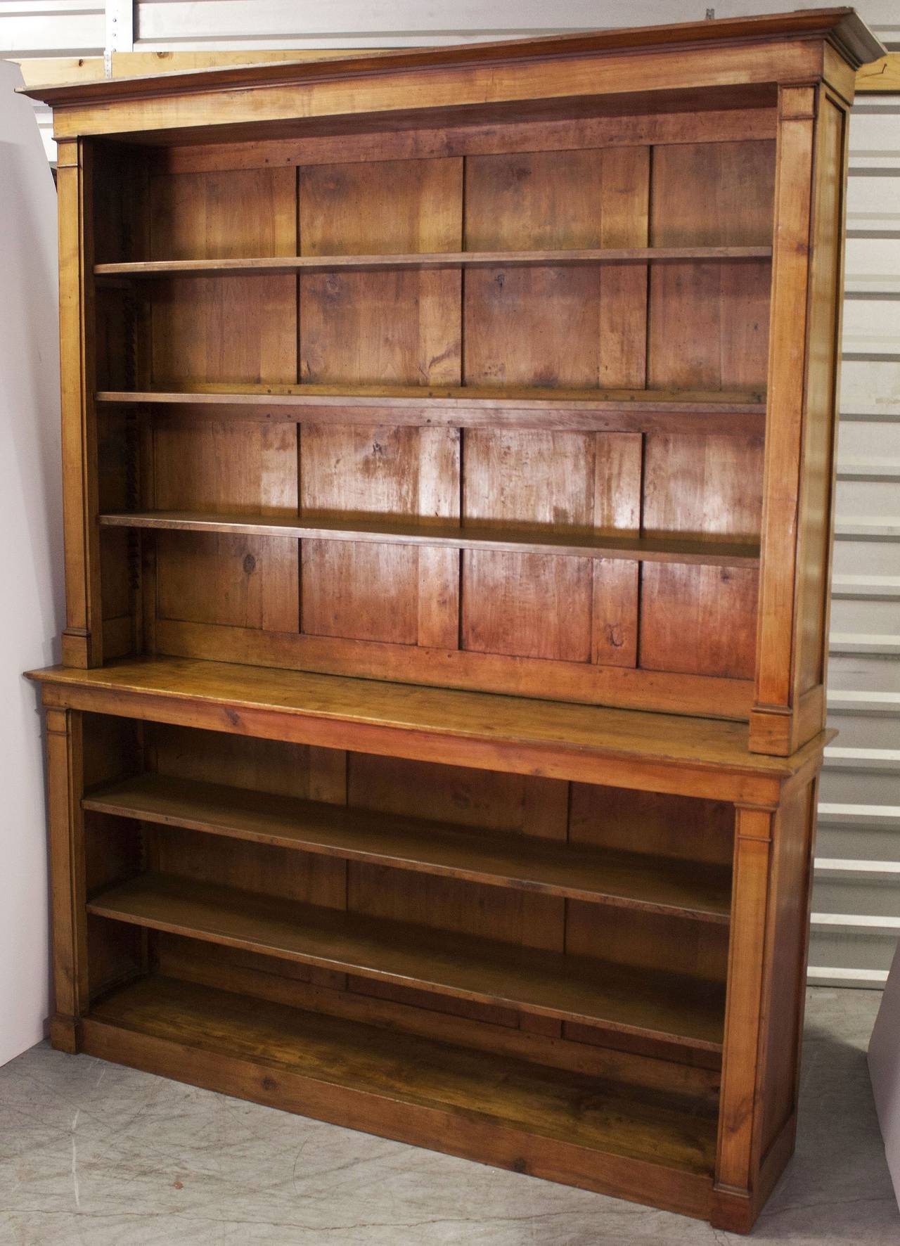 Large French Bookcase of Cherry at 1stDibs