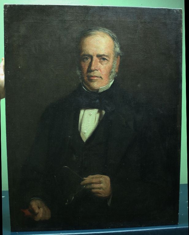Portrait Painting of George Scott by D. Waterson at 1stDibs