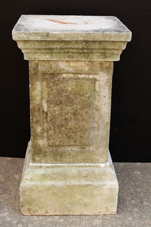 English Garden Stone Plinth at 1stDibs