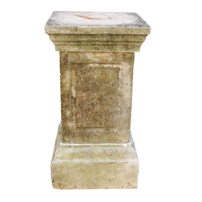 English Garden Stone Plinth at 1stDibs
