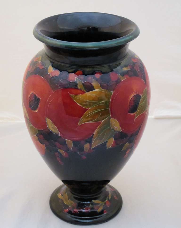 Large Moorcroft Vase with Pomegranate Pattern at 1stDibs | moorcroft ...
