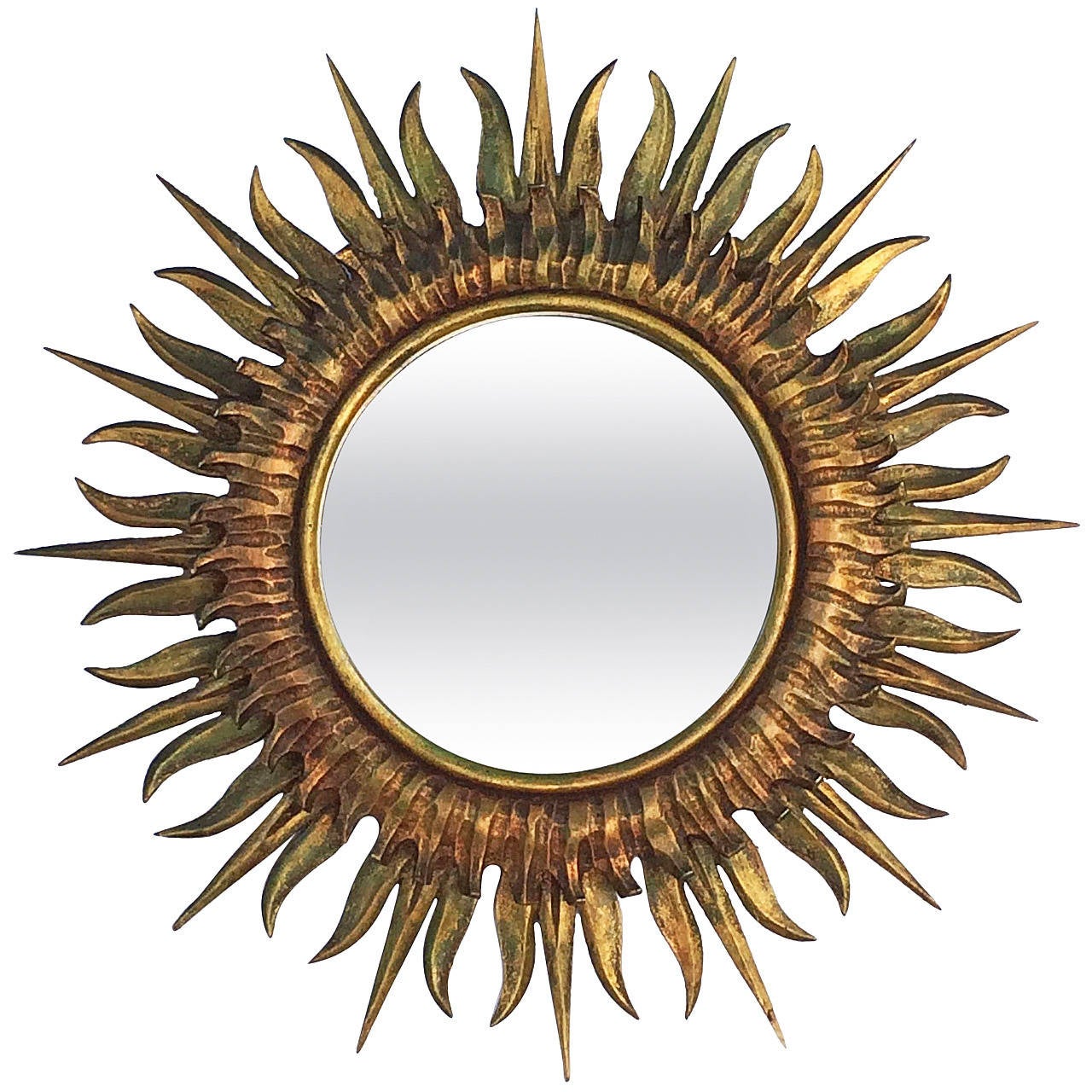 French Gilt Sunburst or Starburst Mirror at 1stDibs